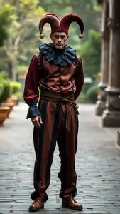Medieval Jester Costume Face Swap