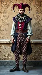 Free Medieval Jester Costume Man Face Swap