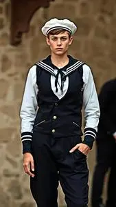 Victorian Sailor Outfit Face Swap