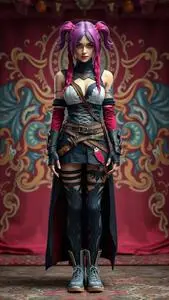 Free Jinx Arcane Cosplay Face Swap