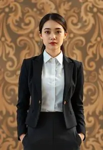 Formal Office Wear Tops Woman Face Swap