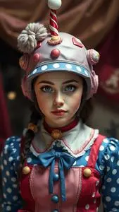 Circus Cutie Costume Face Swap