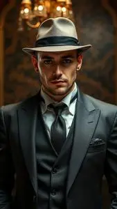 Free Mafia Costume Male Face Swap