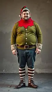 Free Plus Size Buddy Elf Man Costume Face Swap