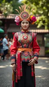 Panagbenga Festival Costume Female Face Swap