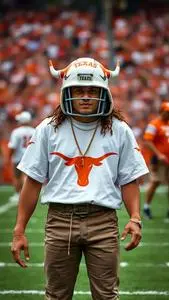 Texas Longhorn Game Day Outfit Face Swap