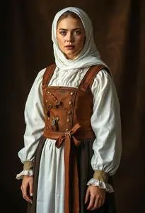 Medieval Peasant Costume Woman Face Swap