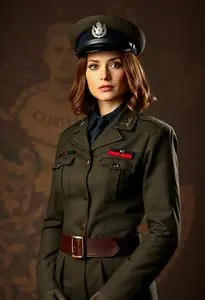 Peggy Carter Military Uniform Face Swap