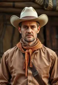 Western Outfit Man Face Swap