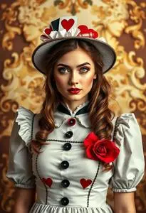 Free Playing Card Alice Wonderland Costume Face Swap