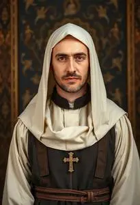 Friar Medieval Priest Costume Face Swap