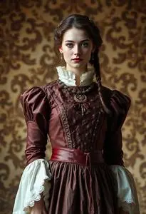 English Gown Style Costume Face Swap
