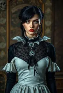 Free Female Modern Vampire Costume Face Swap