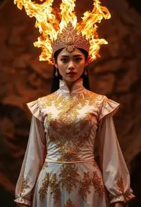 Fire Costume Dance Face Swap