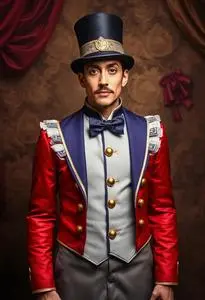 Greatest Showman Themed Party Costume Face Swap