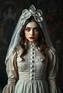 Haunted Mansion Bride Costume Face Swap