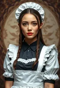 Maid Costume Woman Face Swap