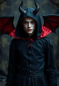 Vampire Devil Costume Face Swap