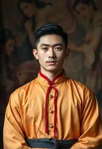 Free Simple Sinulog Costume For Male Face Swap