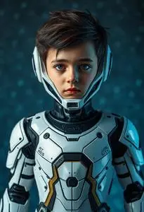 Free Robot Costume Boy Face Swap