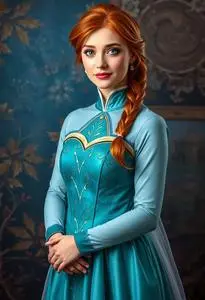 Princess Anna Adult Costume Face Swap