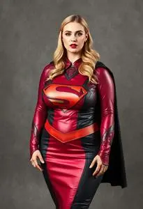 Plus Size Superhero Costume For Larger Ladies Face Swap