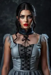 Free Female Modern Vampire Costume Face Swap