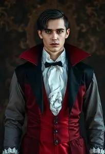 Modern Vampire Costume Male Face Swap