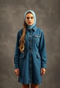 Free Denim Outfit Set Costume Face Swap