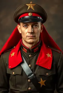Soviet Military Costume Face Swap
