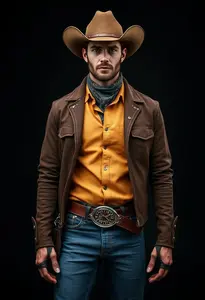 Western Outfit Man Face Swap