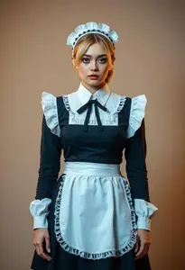 Adult Maids Outfit Costume AI Face Swap