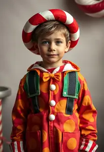 Candy Land Costume Boy AI Face Swap
