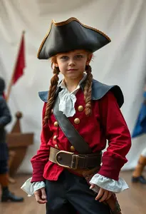 Captain Hook Kid Costume AI Face Swap
