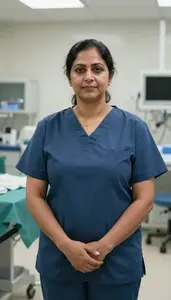 Female Surgical Orderly Professional Stock Image AI Face Swap