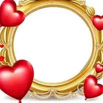 Free Love Heart Photo Frame, Flowers Insert Photos