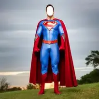 Superhero Costume For Men Face Swap