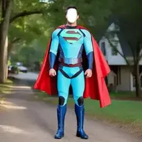 Superhero Costume For Men Face Swap