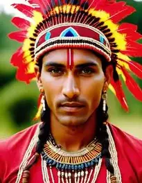 Free Red Indian Fancy Dress Face Swap