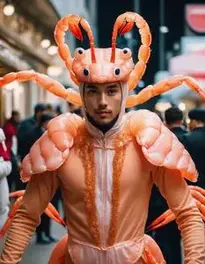 Free Shrimp Fancy Dress Face Swap
