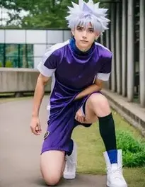 Killua Cosplay Fancy Dress Face Swap