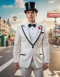 Free Monopoly Man Cosplay Fancy Dress Face Swap