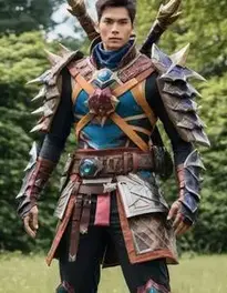 Monster Hunter Male Cosplay Fancy Dress Face Swap