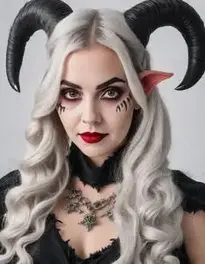Krampus Cosplay Female Fancy Dress Face Swap