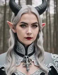 Krampus Cosplay Female Fancy Dress Face Swap