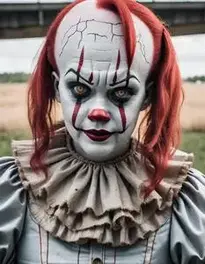 Free Pennywise Female Cosplay Fancy Dress Face Swap