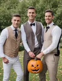 Free Trio Halloween Costume Male Fancy Dress Face Swap