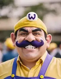 Wario Costume Men Face Swap