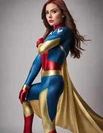 Superhero Costume For Woman Face Swap