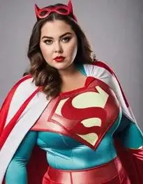 Free Plus Size Woman Superhero Face Swap